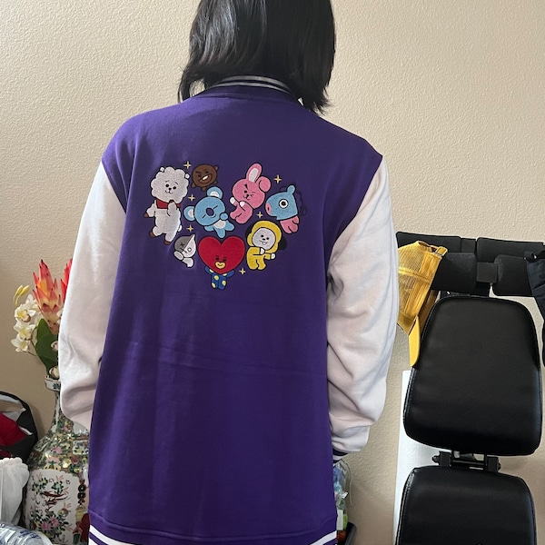 BTS/BT21, Varsity Style Jacket. - Etsy