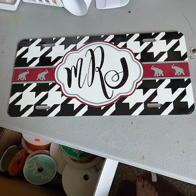 Glitter Effect Zebra License Plate Car Tag Sublimation Digital - Etsy