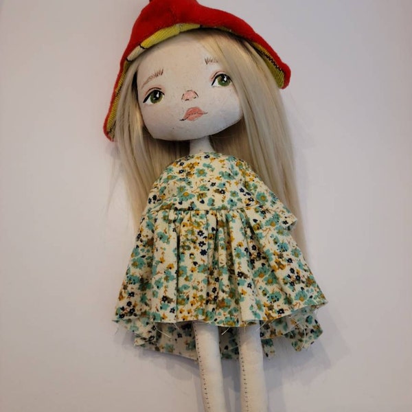 Mini Man Rag Doll, Fabric Bearded Man Doll, Man Beard Doll,handmade ...