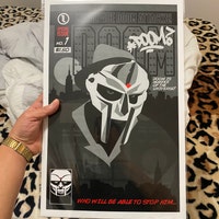 MF Doom Stencil Art Print - Etsy UK