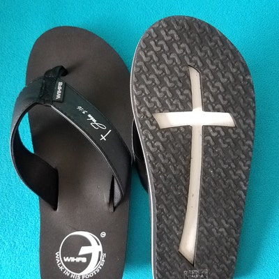 Unique Mens Sandals, Mens Flip Flops, Christian Clothing, John 316 ...