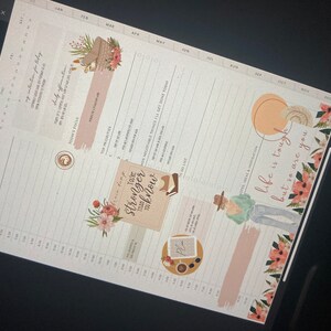 Manifest Goodnotes Stickers, Self Care Stickers Digital Manifestation ...