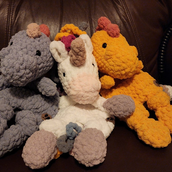 Hippo Stuffy Style 2 - Etsy