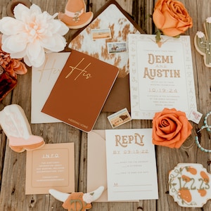 The Yellowstone Suite: Western Wedding Invitations, Cowboy Wedding ...
