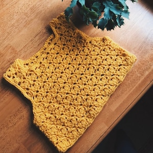 Lily Top Crochet Pattern, Crochet Top Pattern, Vintage Crochet Pattern ...