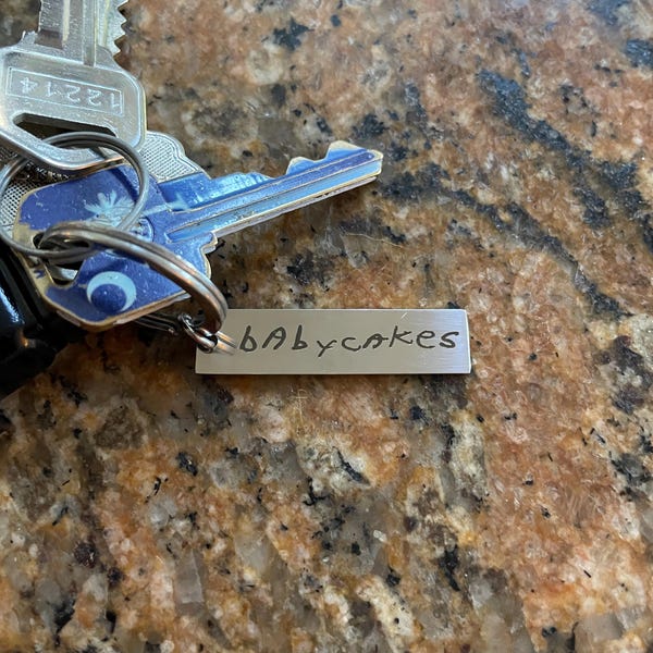 Actual Handwriting Keychain Custom Personalized Keychain for Women Men ...