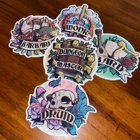 Class Sticker Full Set Individual Class Stickers - Etsy
