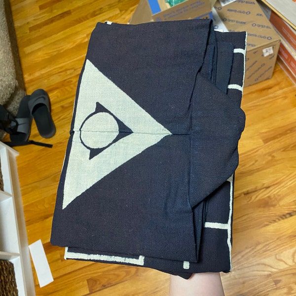 Japanese Antique Tsutsugaki Futon Cover Indigo Dye Cotton Edo Period ...