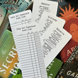 Library Card Bookmark, Reading List Bookmark, Vintage Library Bookmark ...