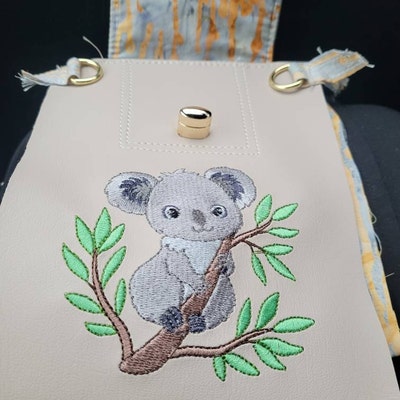 Cute Koala on Branch Machine Embroidery Design 5 Sizes,koala Embroidery ...