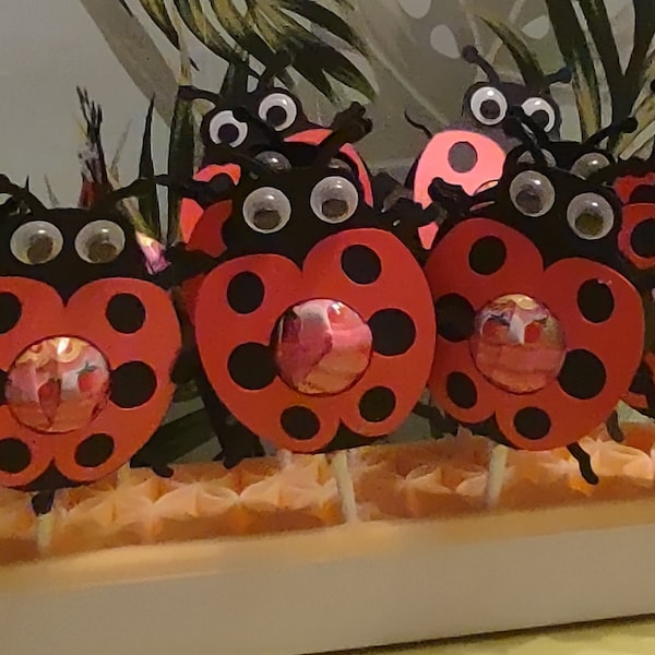 Ladybug, Lollipop Holder Svg, DIY, Valentine's Day Favor Kids ...
