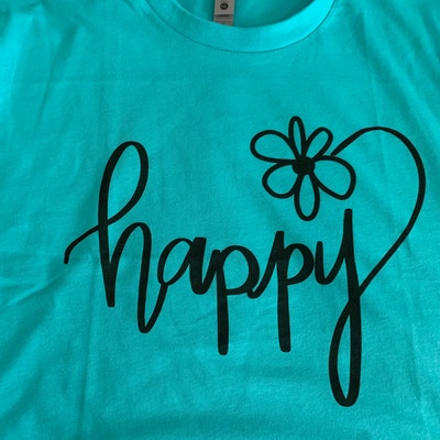 Choose Happy Shirt, Happy T-shirt, Womens Shirt, Happy Shirt, Positive ...