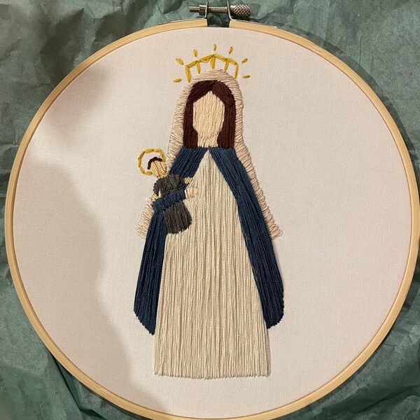 Jesus, I Trust in You, Embroidery, Divine Mercy, Catholic Prayer ...