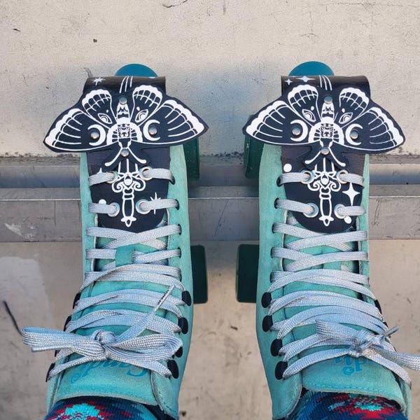Goth Skull Roller Skate Wings | Skate Accessories | Roller Derby - Etsy