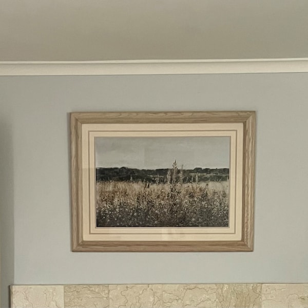 Antique Muted Coastal Painting, Vintage Seaside Landscape Painting ...
