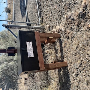 Place Deliveries Inside Box Metal Sign Rustic Looking Customizable ...