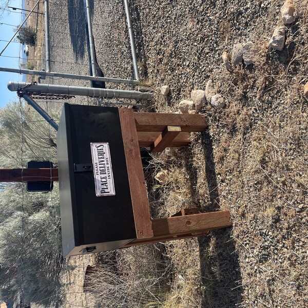 Place Deliveries Inside Box Metal Sign • Rustic Looking • Customizable ...