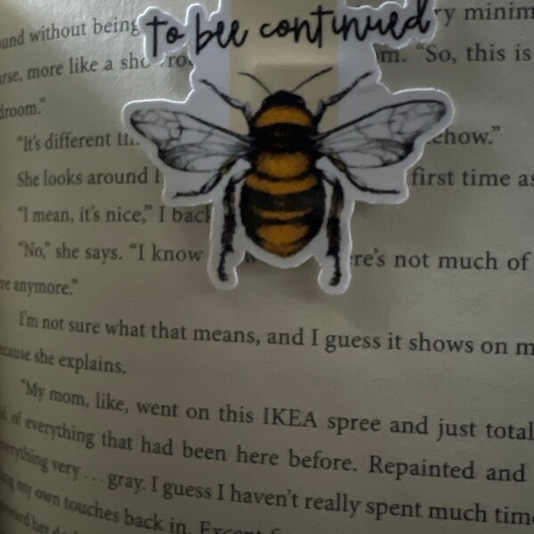 Bee Bookmark, Magnetic Bookmark, Planner Reading Accessory, Cute ...