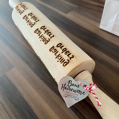 Scandinavian 4 Birds and Trees Embossing Rolling Pin - Etsy