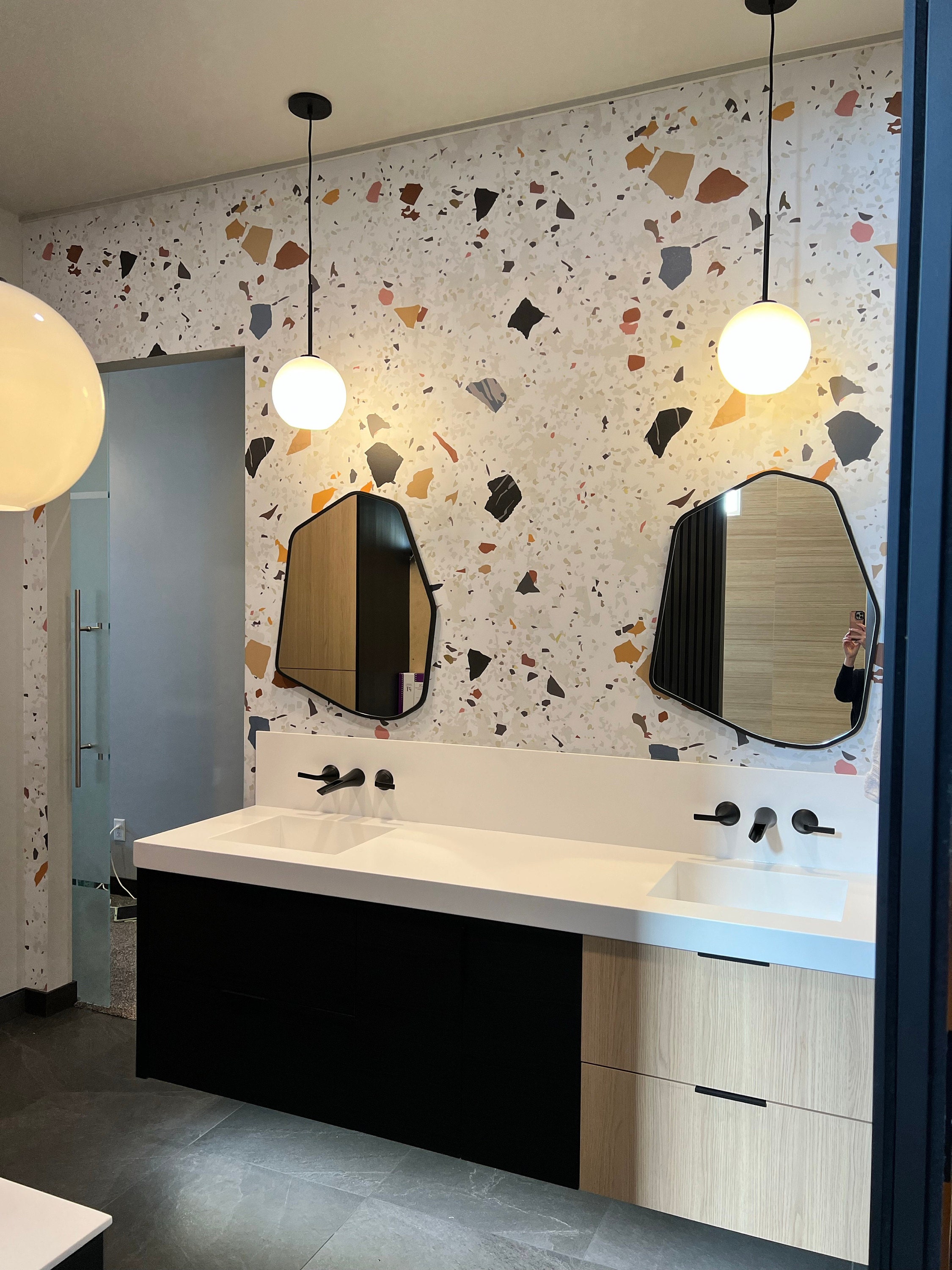 Angle Irregular Home Mirror Asymmetrical Angular Wall Decor Aesthetic ...