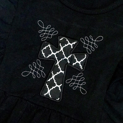 Cross Applique Design Set. Cross Embroidery Design. Embroidery Cross ...