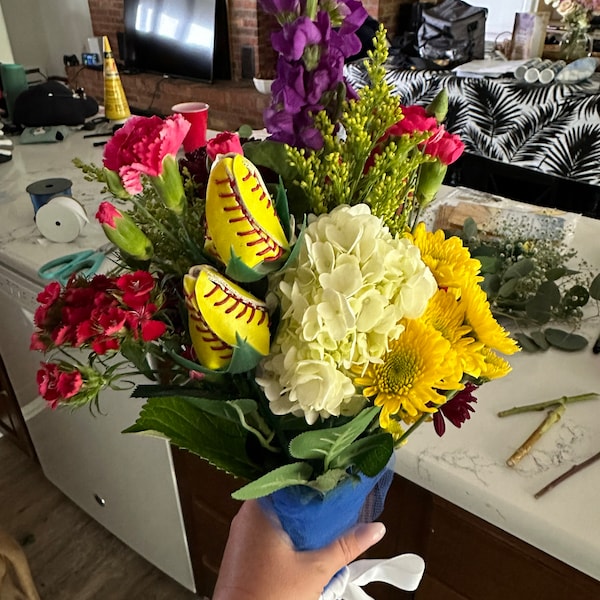 Softball Roses Select Qty Softball Gift Back to School - Etsy