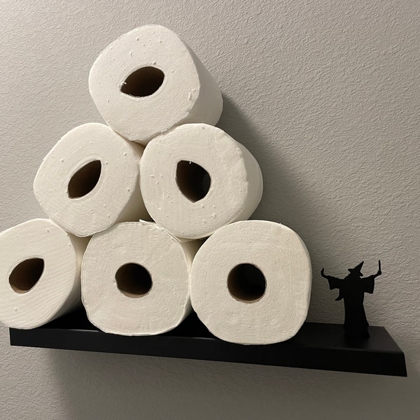 Toilet Paper Storage - Merlin the Wizard Shelf for Toilet Paper Rolls ...