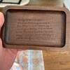 Rectangle Wood Tray Engraved Key or Ring Dish, Bedside or Desk Tray ...