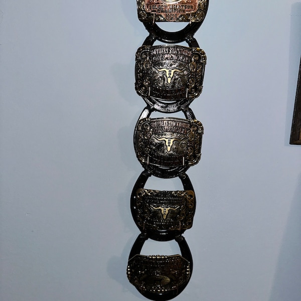 Vertical Belt Buckle Display 3-10 Buckles - Etsy