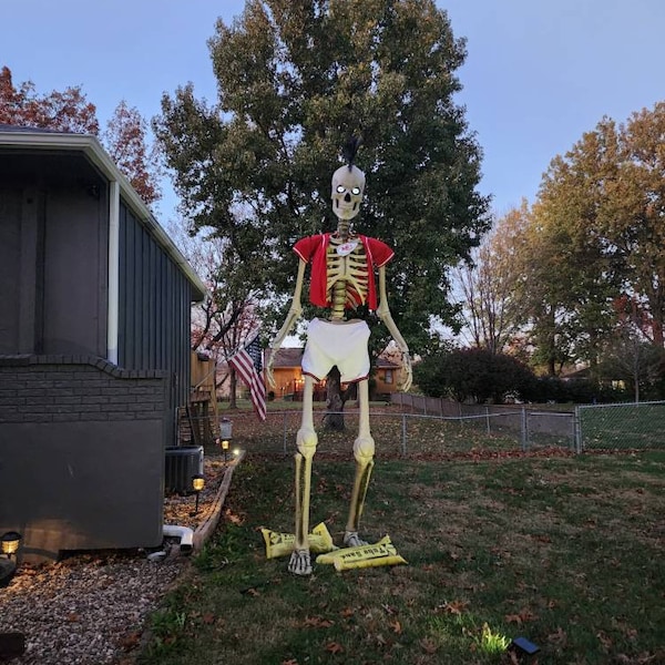 UPGRADED 12ft Skeleton Replacement Bracket for Home Depot Skelly Elbow ...