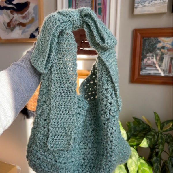 PDF Big Bow Bag Crochet Pattern | Cute Advanced Beginner Project | Tote ...