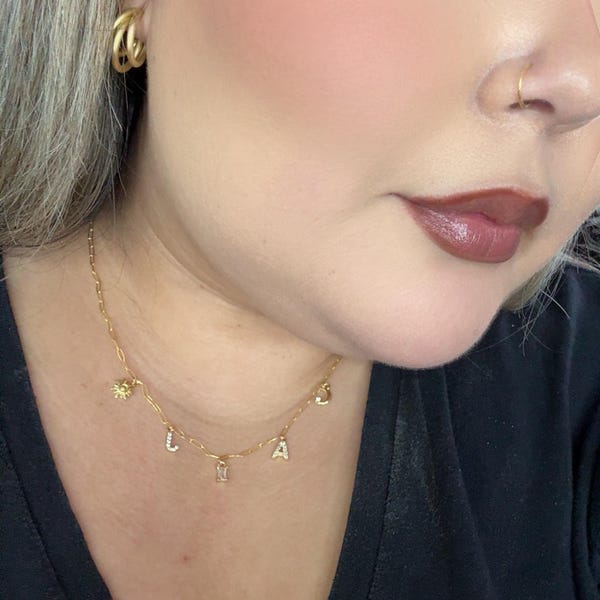 Dainty Multi Charm Necklace, Custom Multi Charm Necklace, Jewelry ...