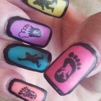 Motorbike & Biker Nail Art Decal Sticker - Etsy Canada