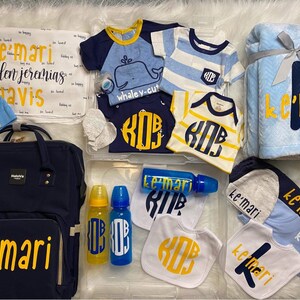 Large Personalized Baby Bundle Take Me Home Set Baby Shower Gift ...