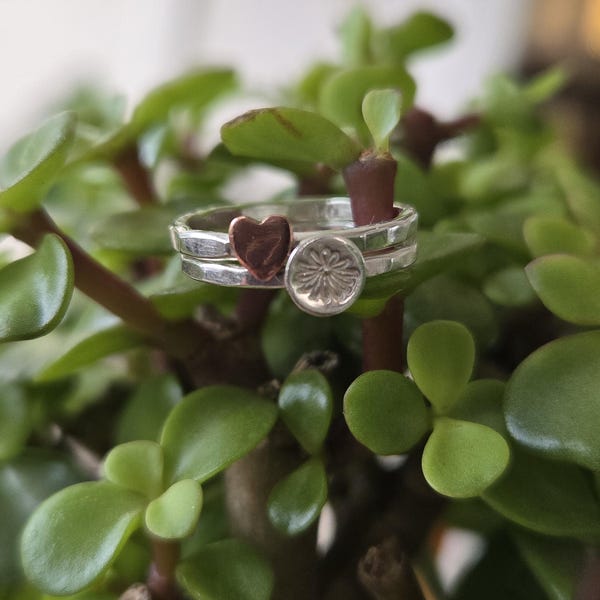 Little Copper Tree Ring, Pine Tree Ring, Copper Pine Tree, Womens Stack ...