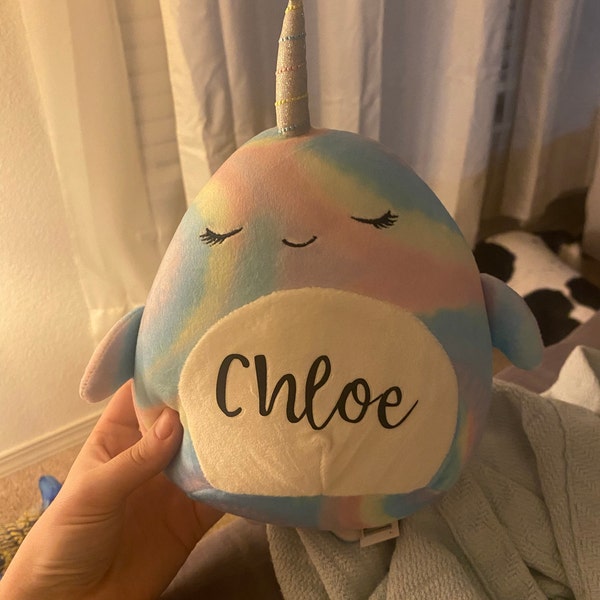Personalized Squishmallow, Plush Toy, Custom Stuffed Animal, Birthday ...