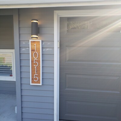 White Cedar Cedar House Numbers Cedaraddress Sign White House Numbers ...