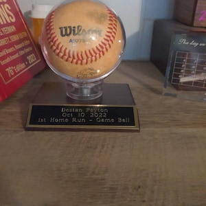 Baseball Home Run Trophy Ball Holder Protective Display Case-free ...