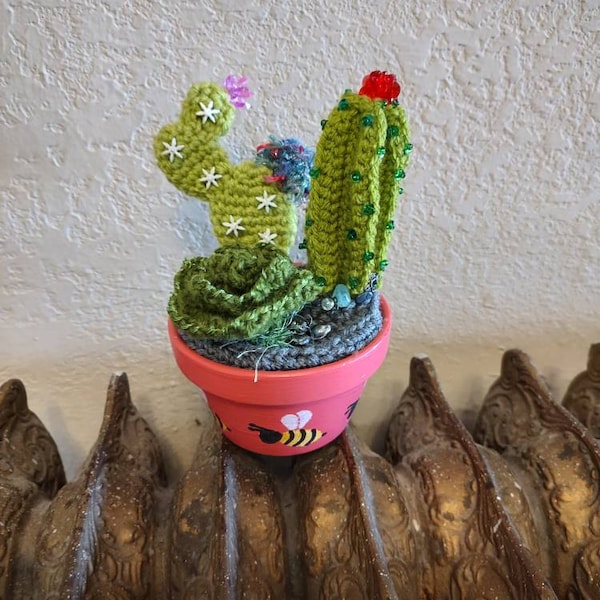 Fence Post Cactus, Crochet Pattern - Etsy