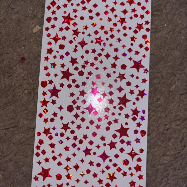 Tiny Sparkle Stickers Vinyl GLOW Star Waterproof Tiny Stars Small ...