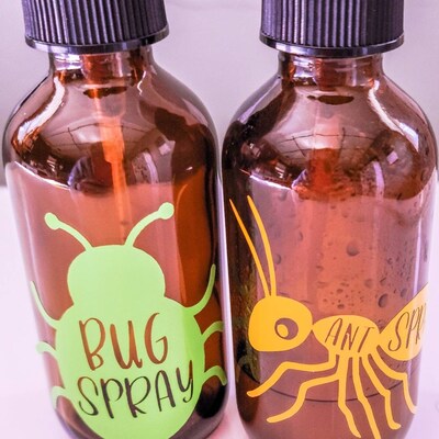 Bug Spray Label, Bug off Label, Essential Oil Labels, Bug Spray Decal ...