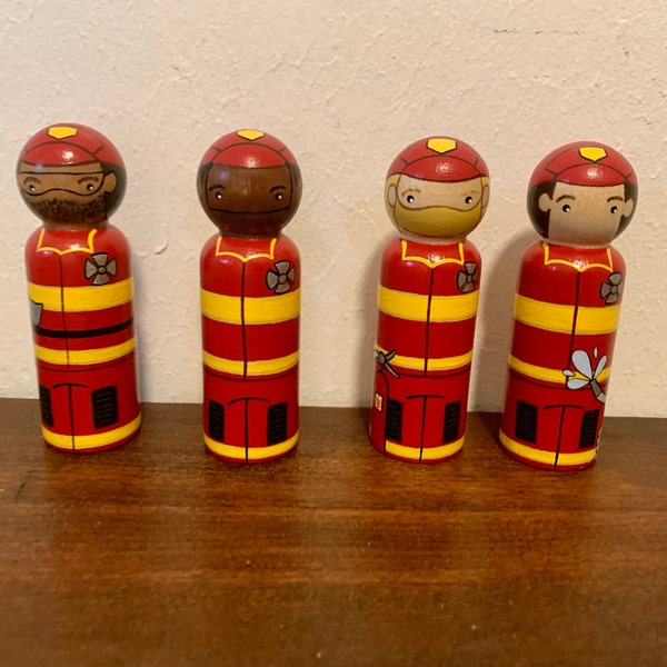 Nutcracker Peg Doll Set - Etsy