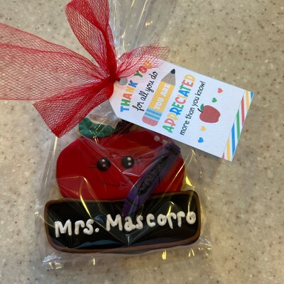 Teacher Appreciation TAGS, TEACHER Thank You Gift Tag, End of School ...