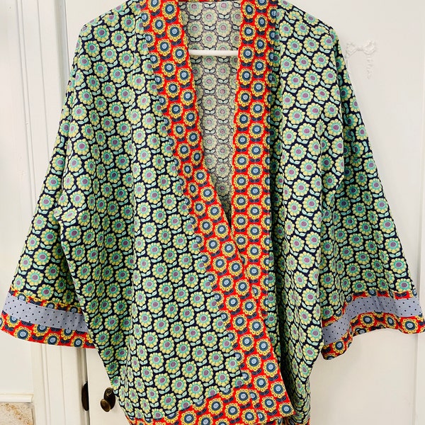 Kimono Jacket Sewing Pattern - English PDF Sewing Instructions + Video ...