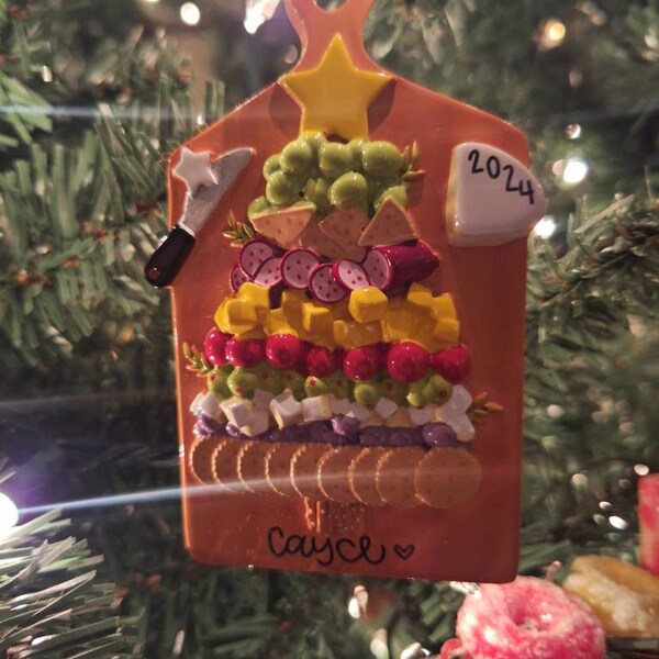 GYMNASTICS Glitter Pink Ornament | Hand Personalized • Ceramic ...