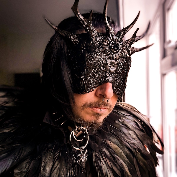 Horned Crown Blind Mask - Etsy