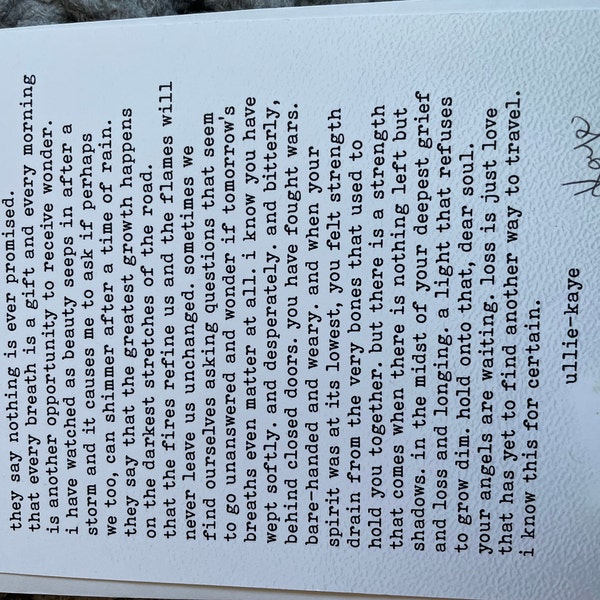 Handwritten Personalized Encouragement Letter ~ Signed - Etsy