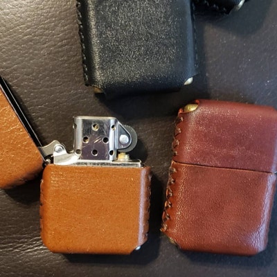 Crazy Horse Leather Lighter Case Handmade Leather Product Lighter ...