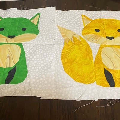 Foxy Fox, Foundation Paper Piecing Pattern FPP, Quilt Block, PDF ...