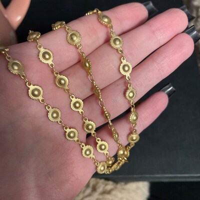 1mm Rolo Chain Matte Gold CH130-MG Choose Your Length - Etsy